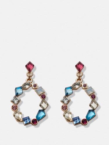 Harper Multi Jewel Statement Earrings
