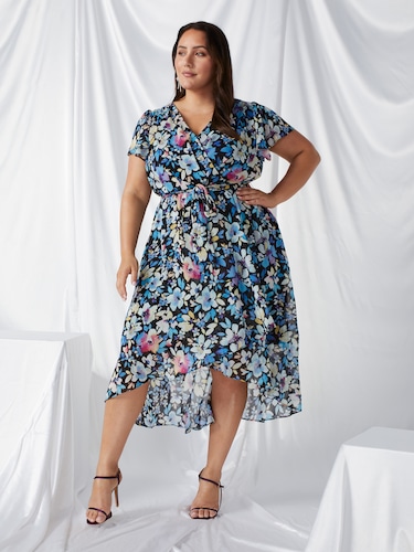 Curve Pippa Wrap Midi Dress