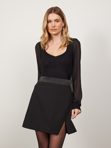 Izzy Long Sleeve Splice Knit
