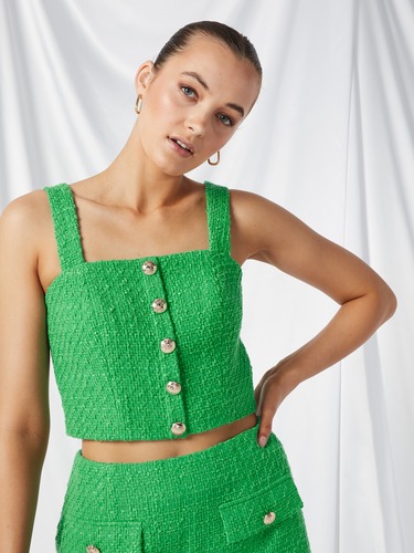 Addison Strappy Boucle Top