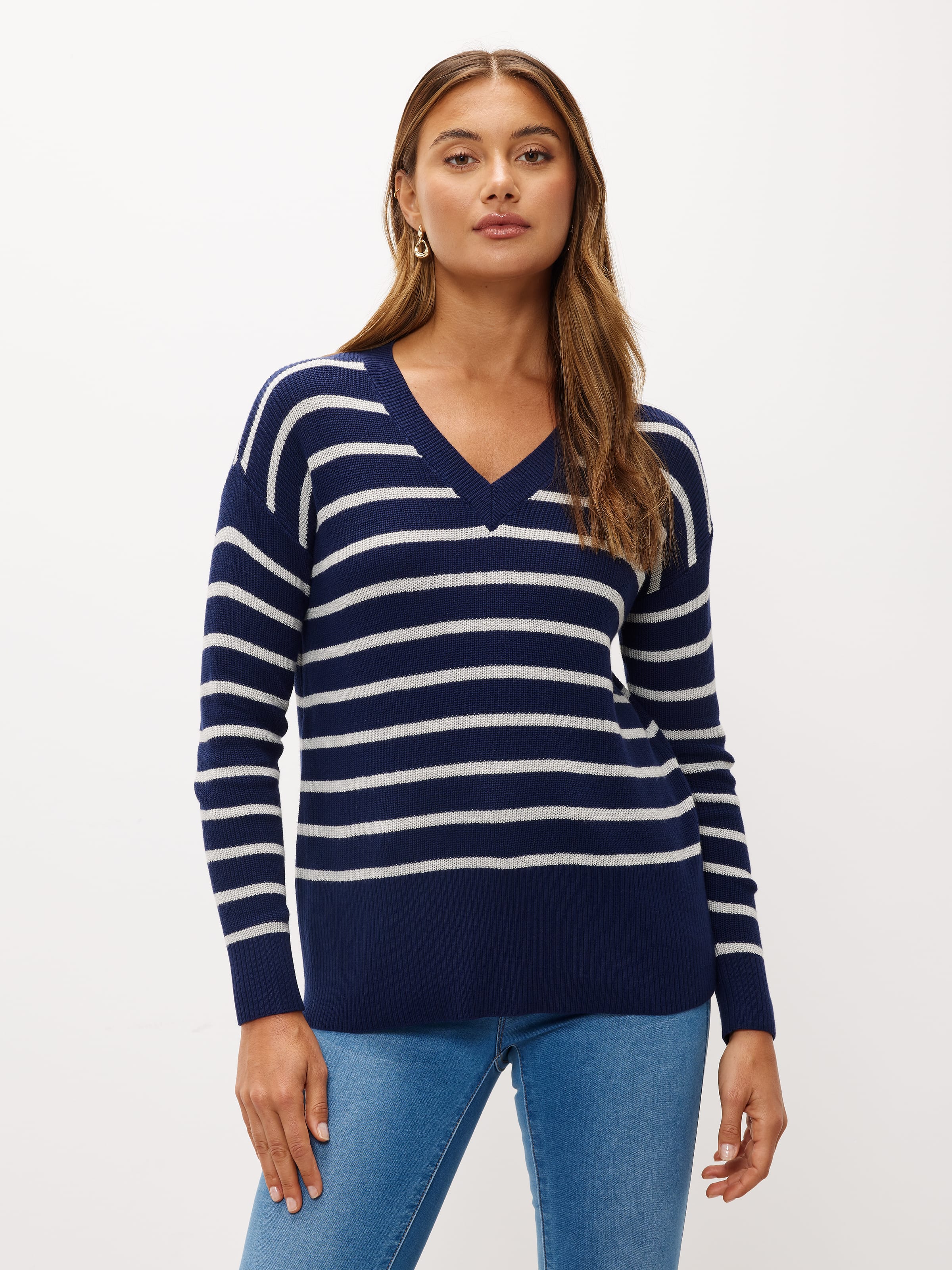Ryan V-Neck Knit Top - Portmans Online