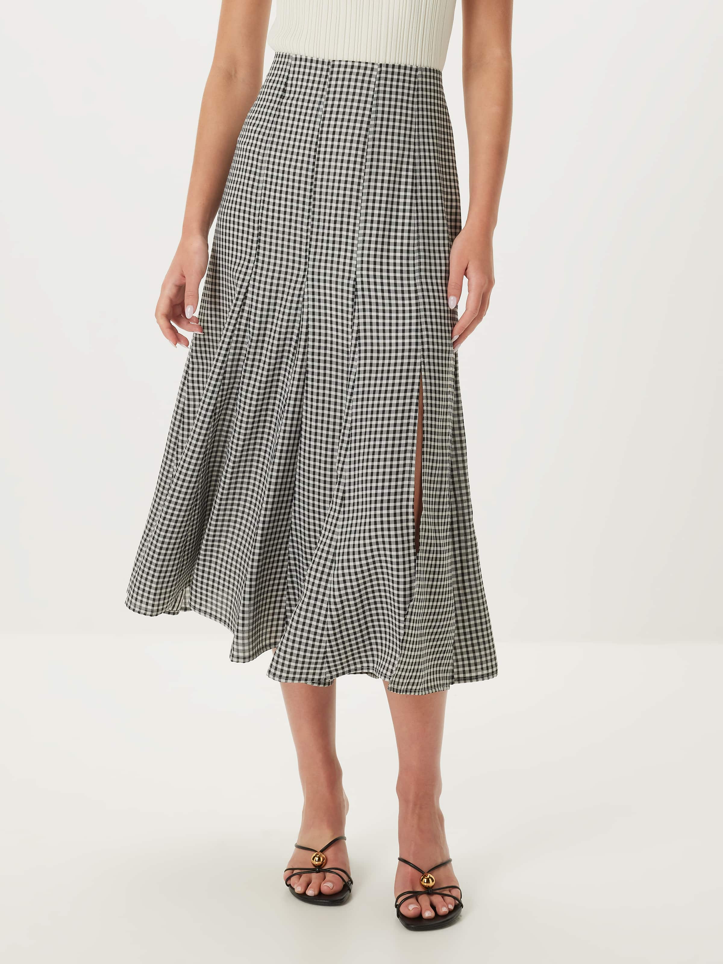Go Get Em Gingham Skirt - Portmans Online