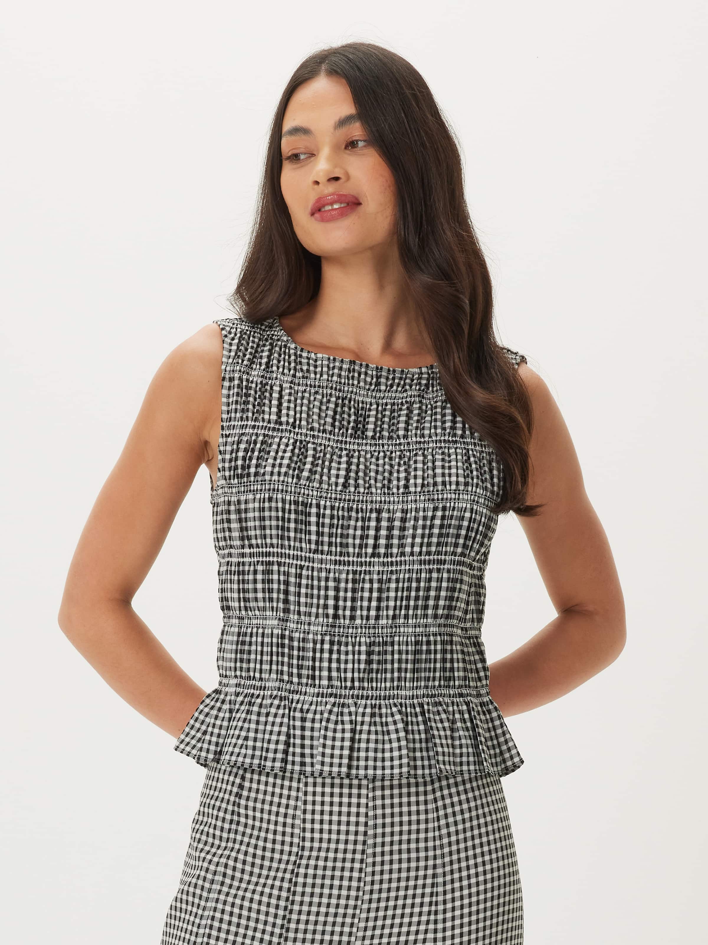 Go Get Em Gingham Top - Portmans Online