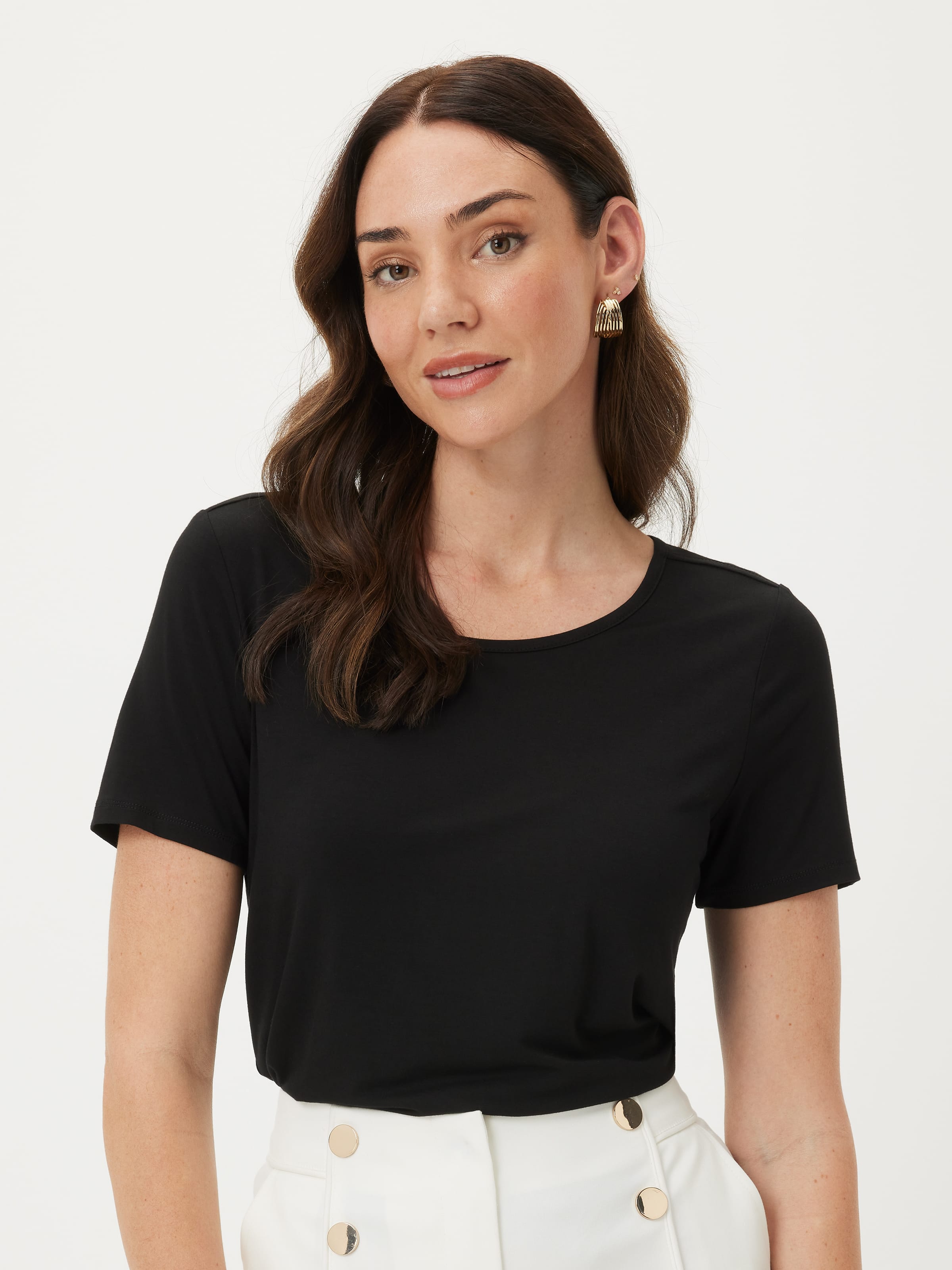 Sasha Tee Black - Portmans Online