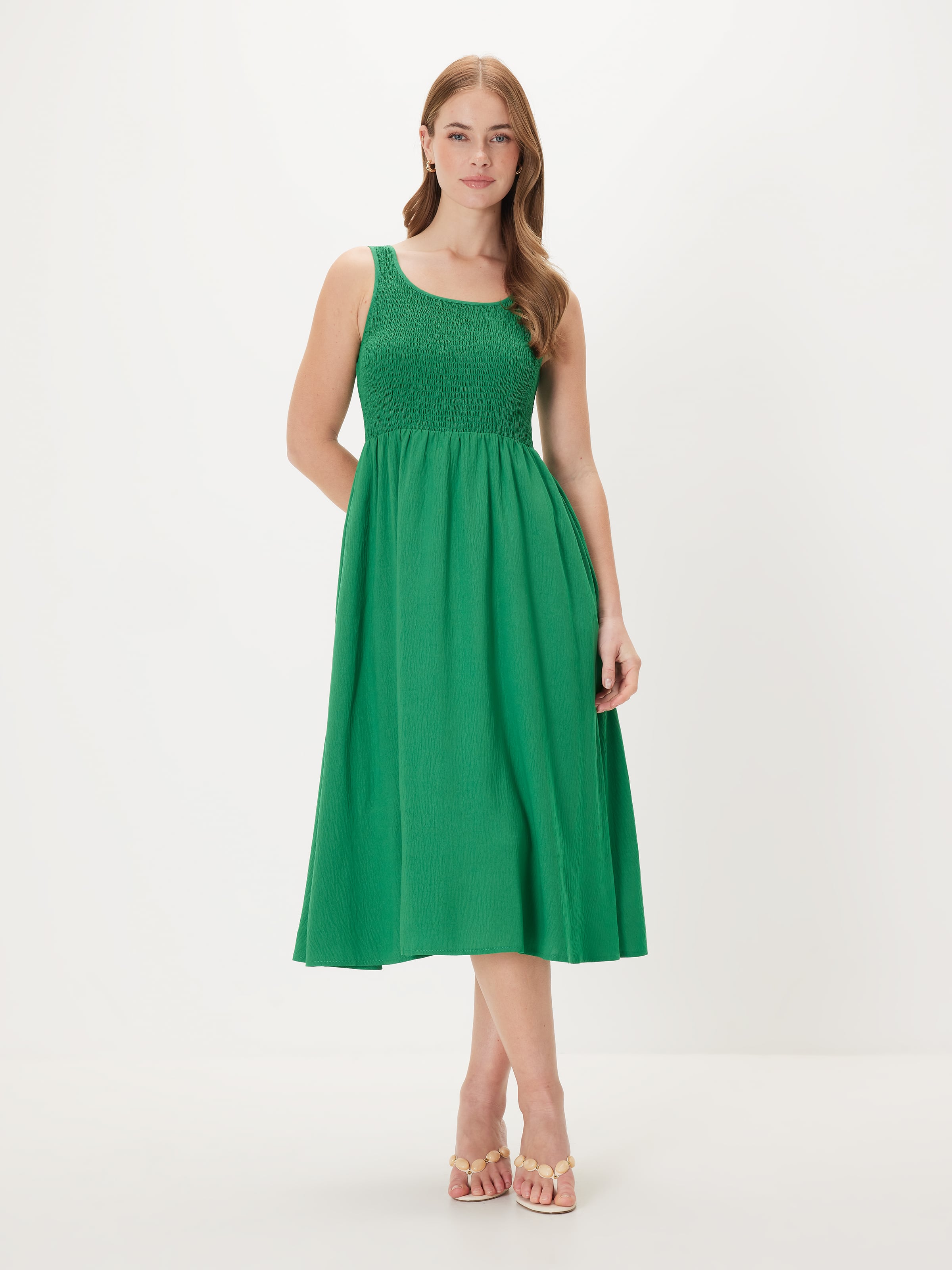 Sally Shirred Dress - Portmans Online
