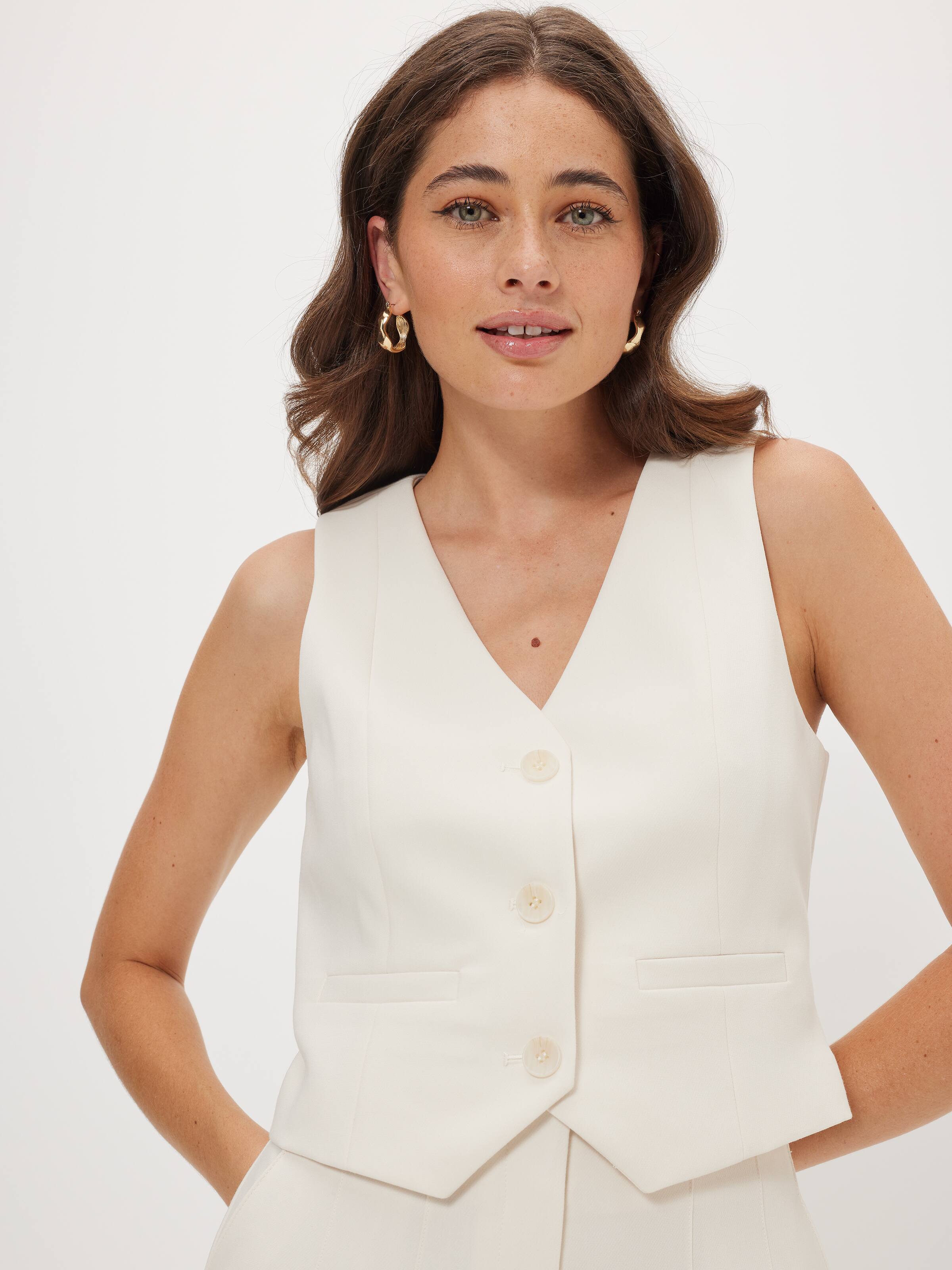 Dare To Dream Waistcoat Pearl - Portmans Online