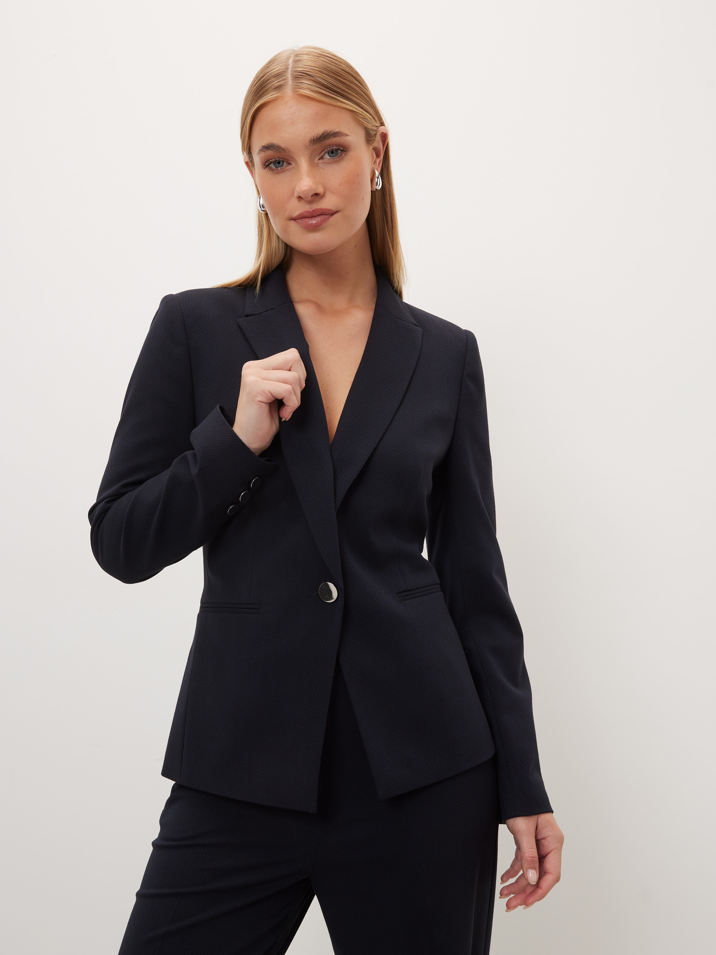 Circle Back Navy Suit Jacket - Portmans Online