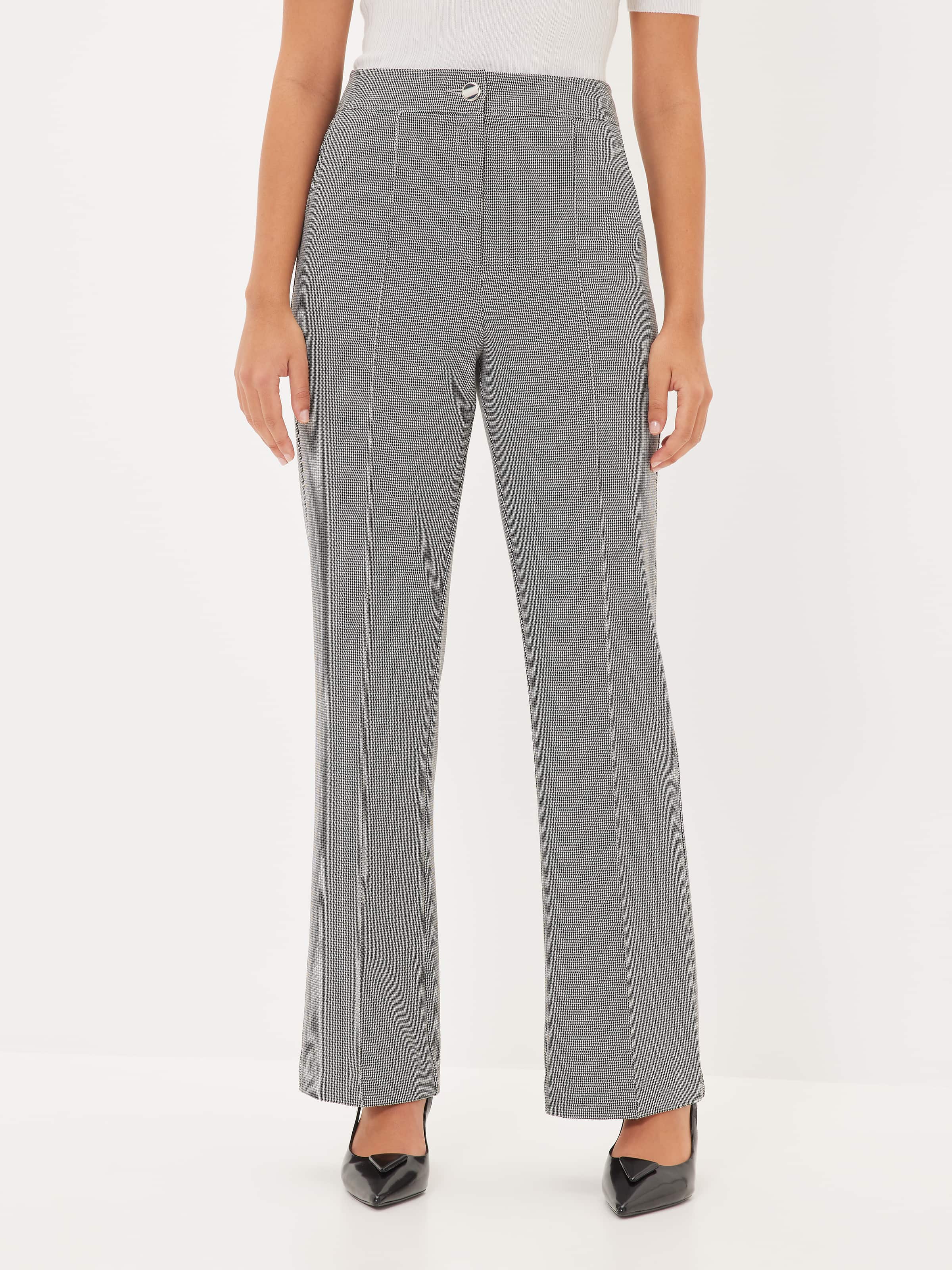 Bonnie Straight Leg Textured Ponte Pant - Portmans Online