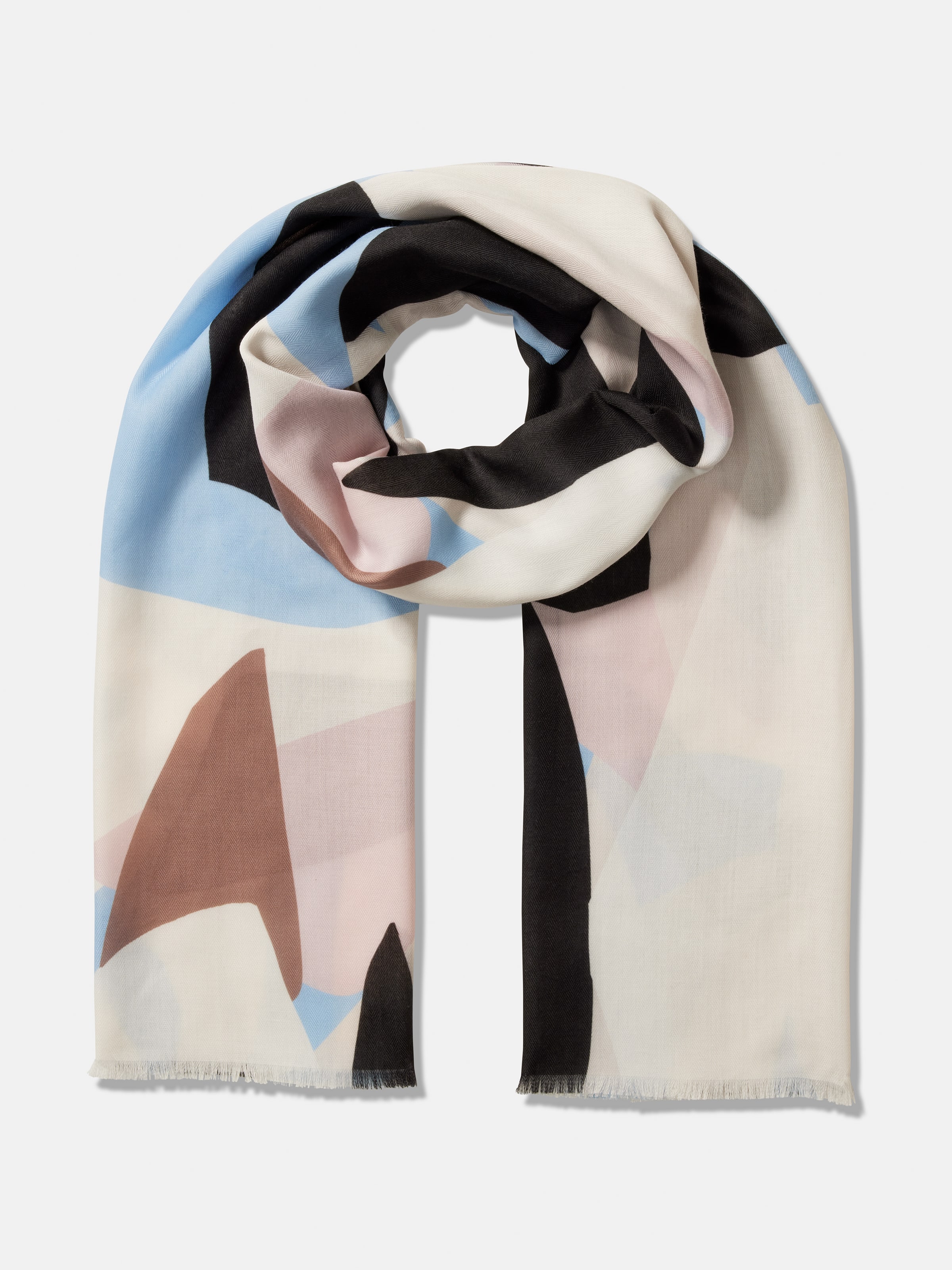 Pastel Geo Lightweight Twill Scarf - Portmans Online