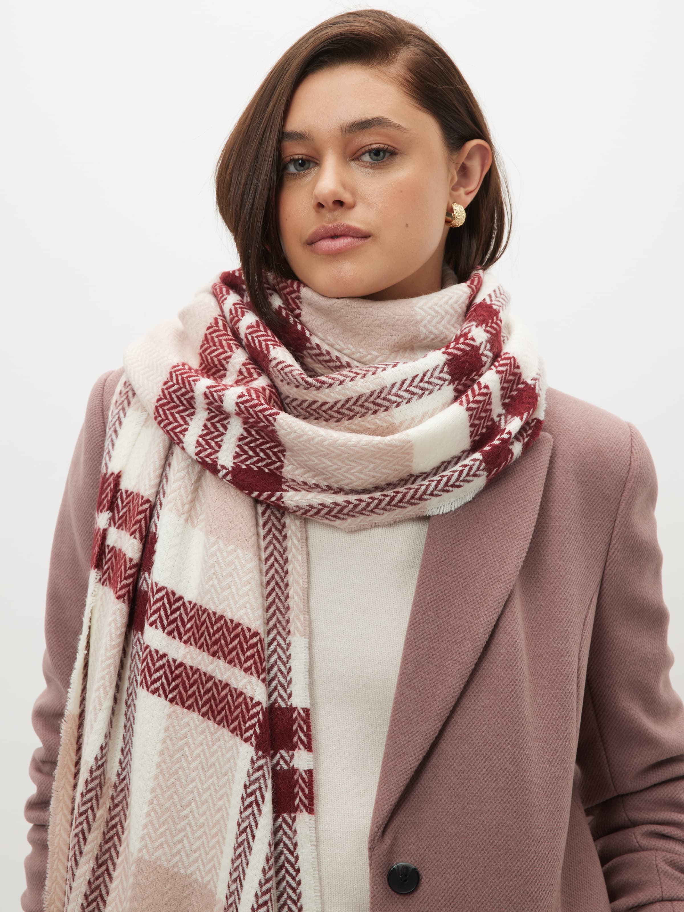 Harriet Herringbone Scarf - Portmans Online