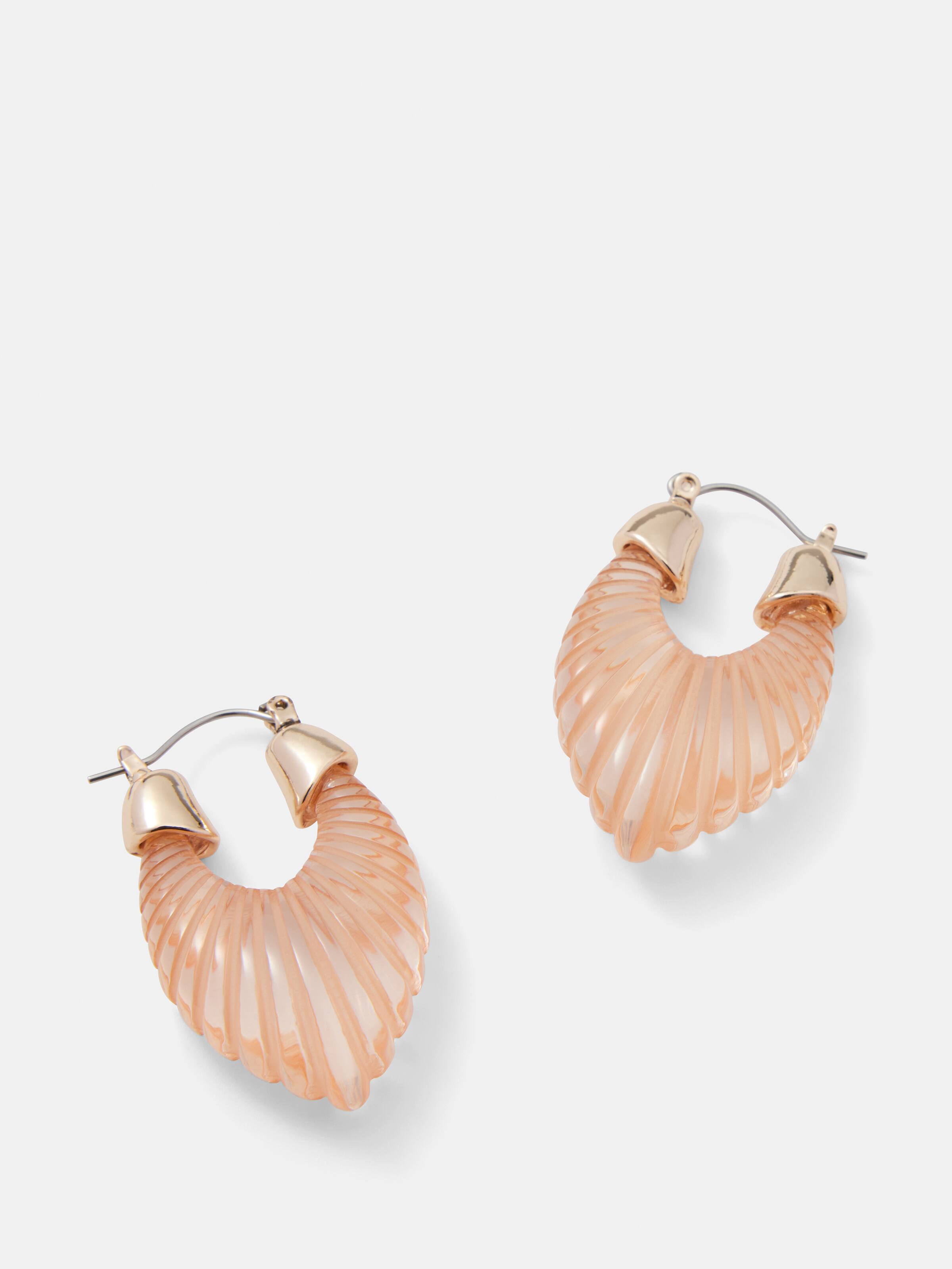 Reign Resin Textured Hoops - Portmans Online