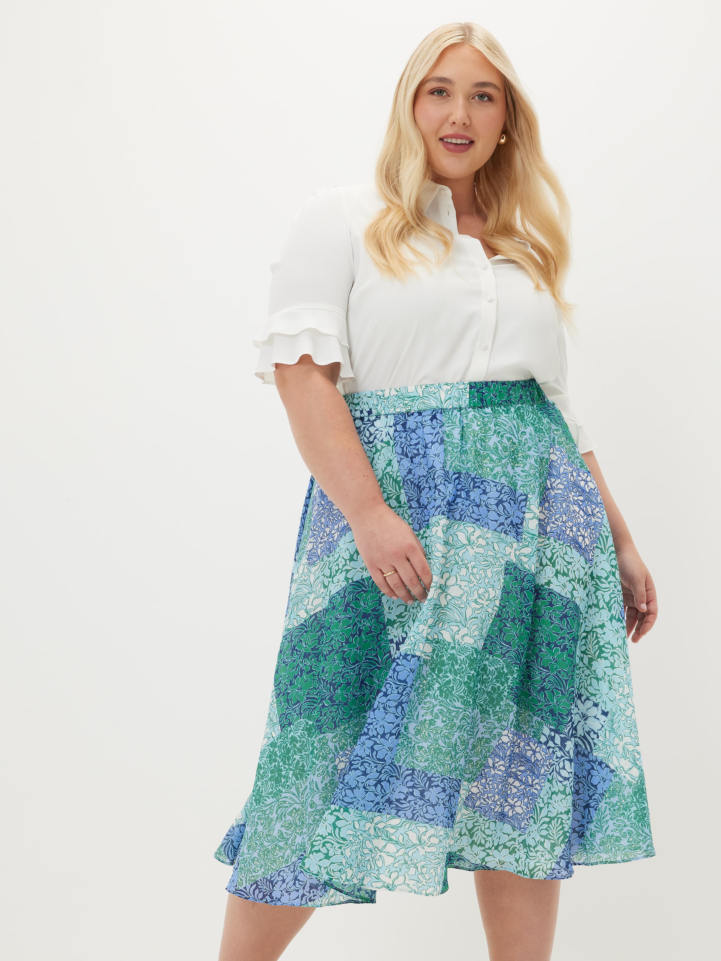 Curve Dream Weaver Midi Skirt - Portmans Online