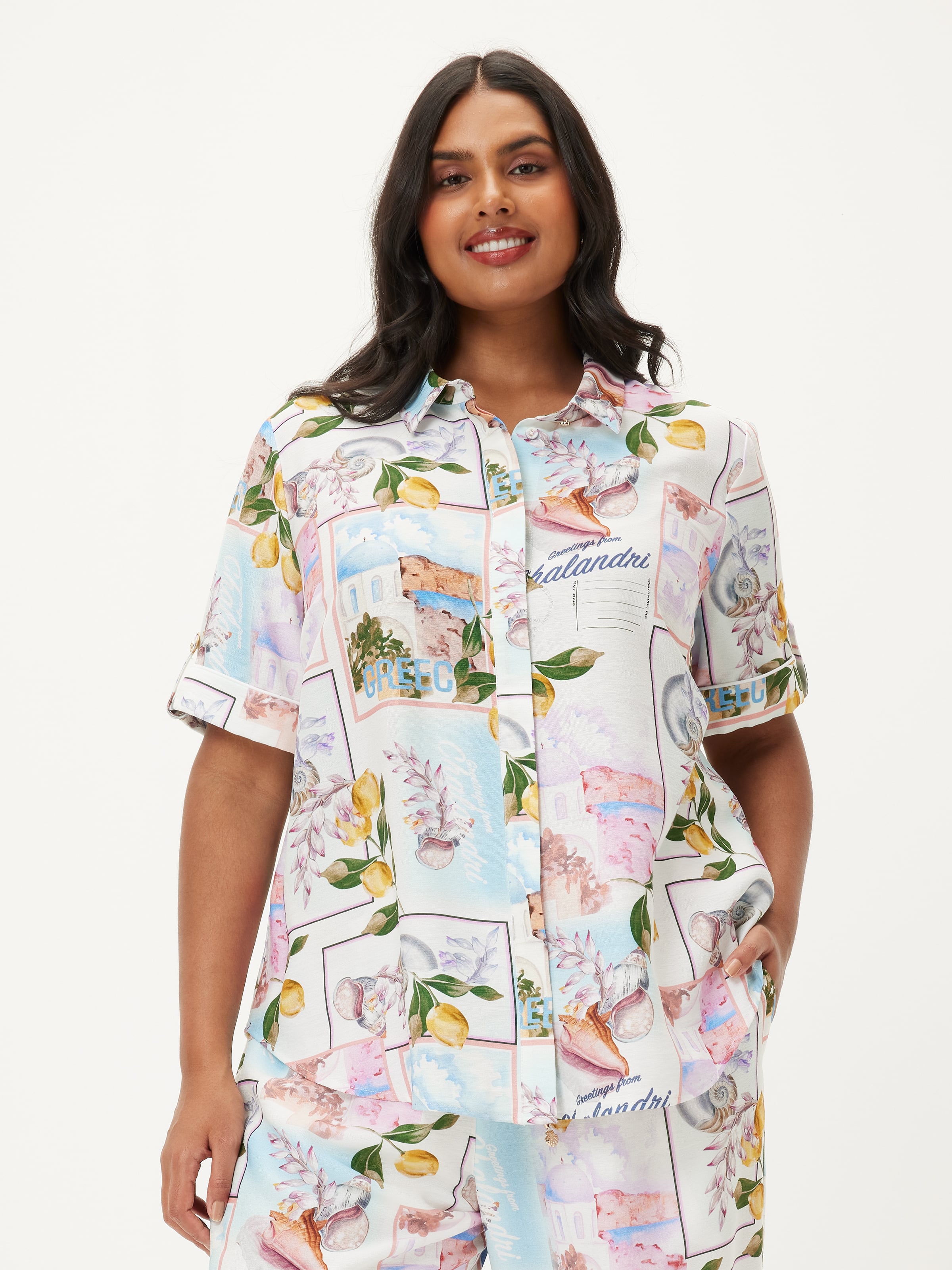 Curve Santorini Shirt - Portmans Online