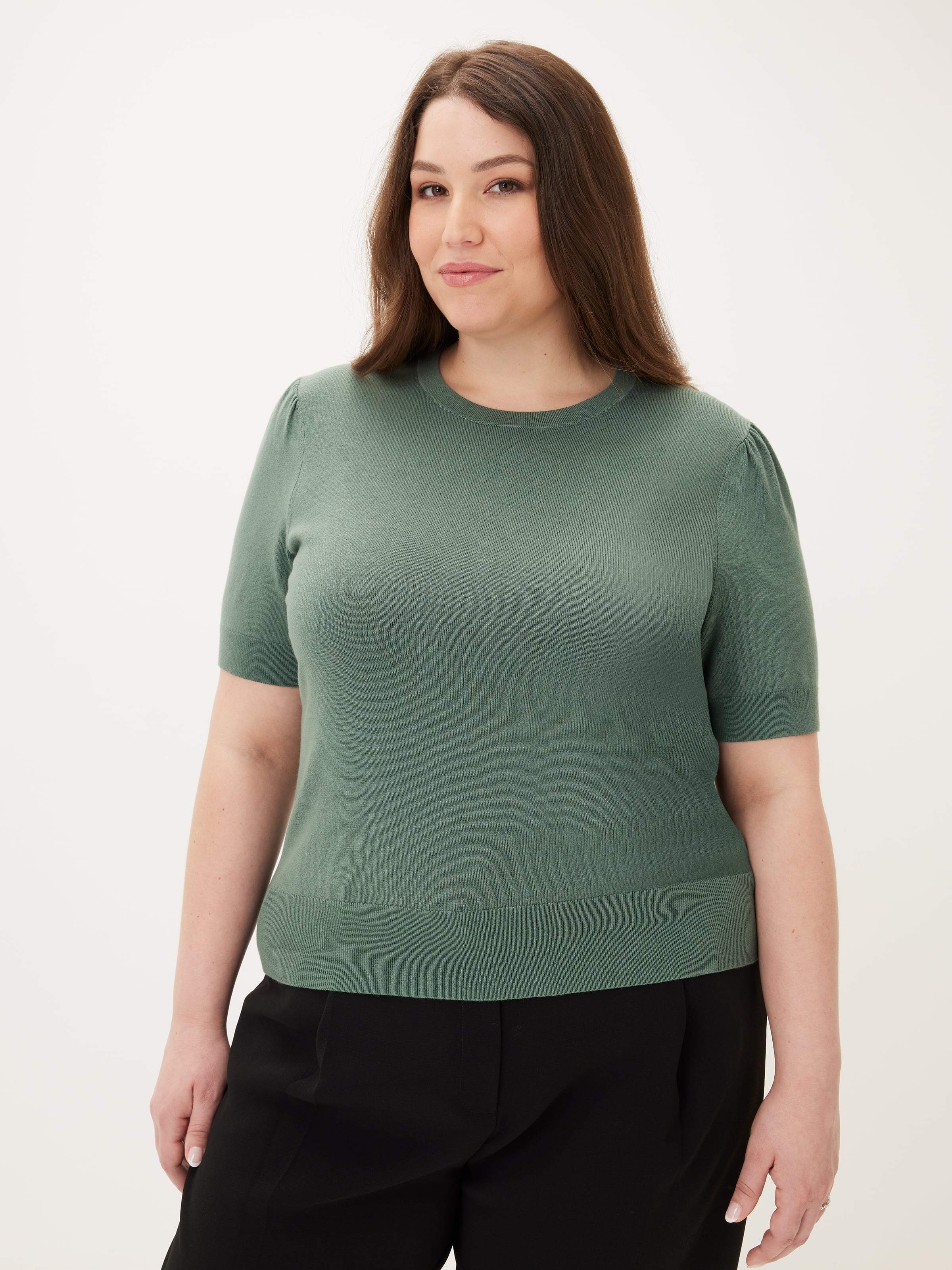 Curve Polly Puff Sleeve Knit - Portmans Online
