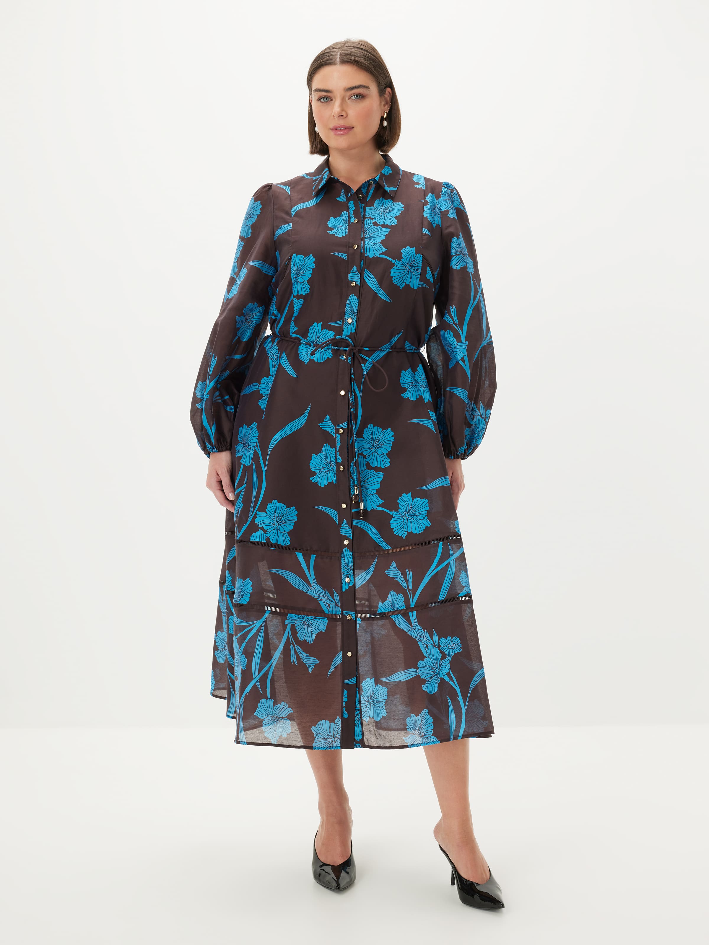 Curve Alessia Midi Shirt Dress - Portmans Online