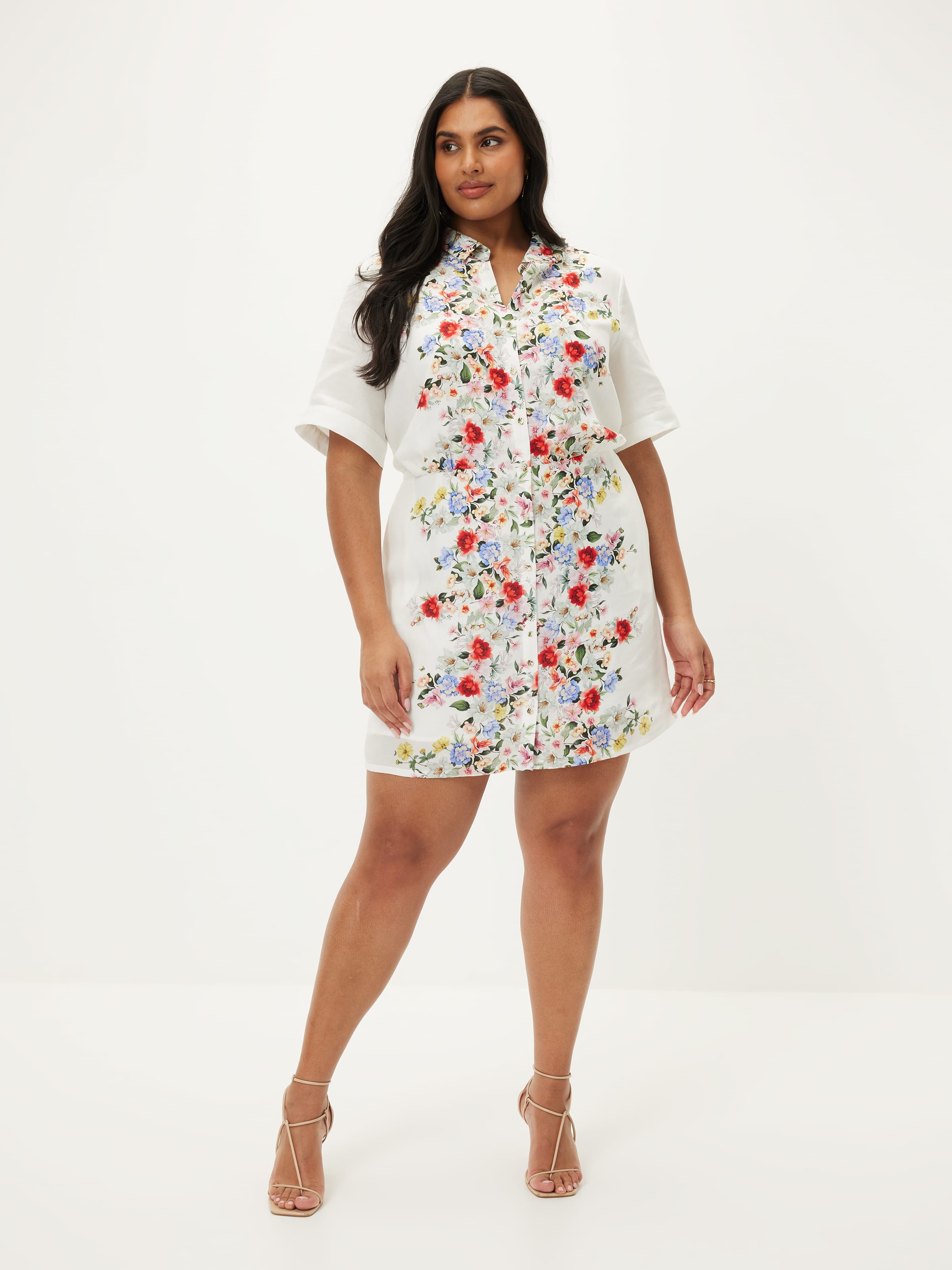 Curve Beckett Short Shirt Dress - Portmans Online