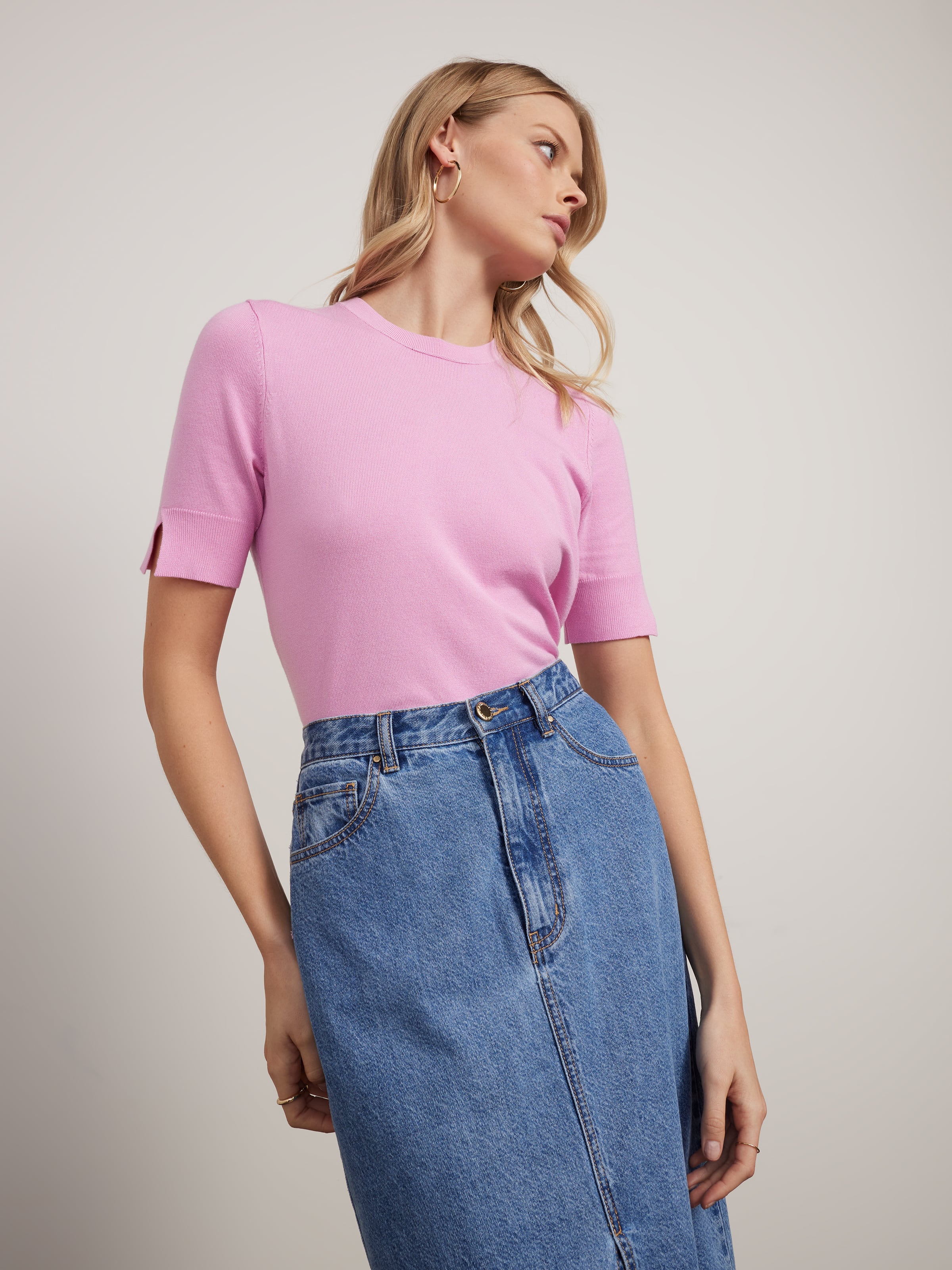 Madison Short Sleeve Knit Top - Portmans Online