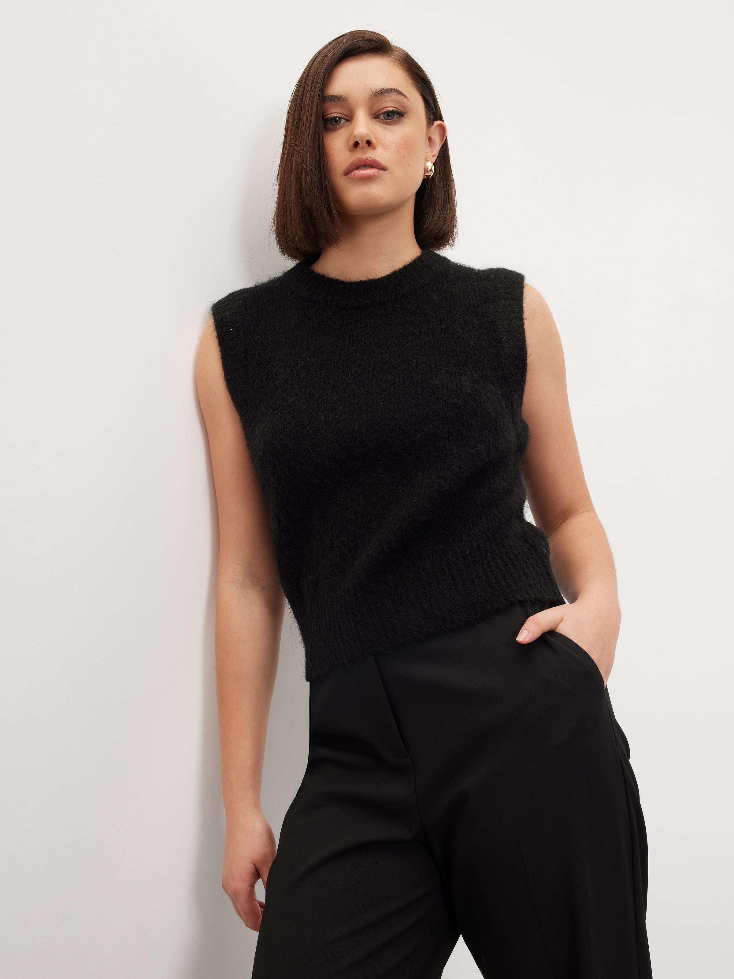 Clara Fluffy Vest - Portmans Online