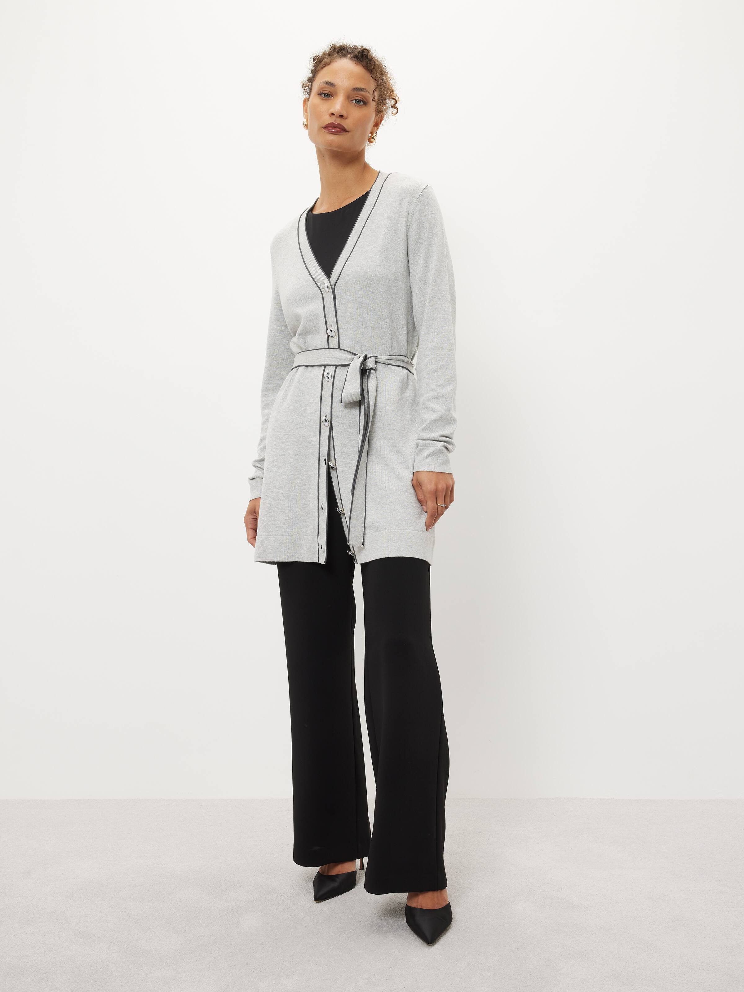 Violet Longline Tipped Cardi - Portmans Online