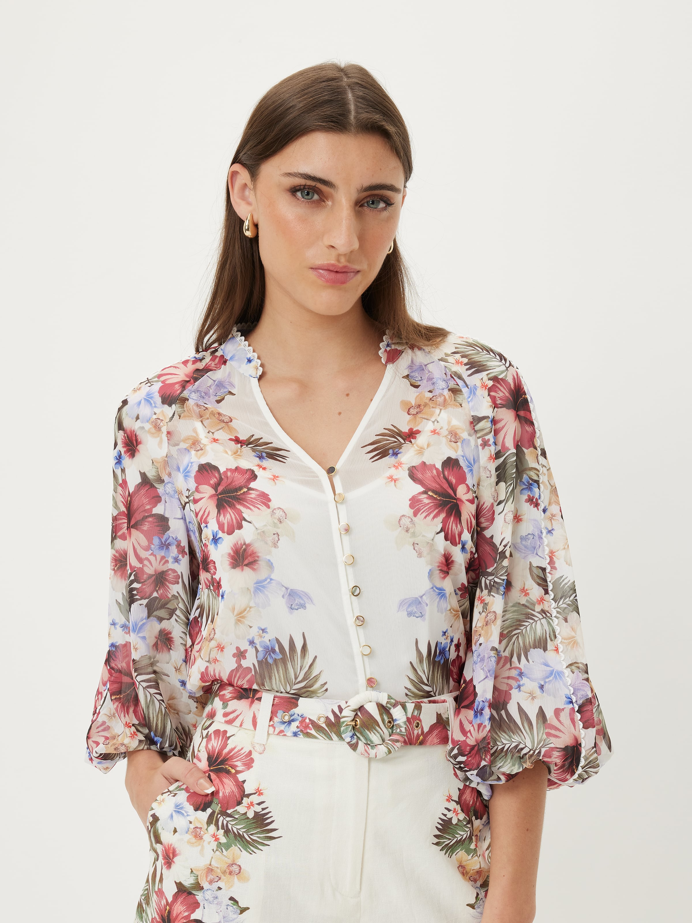 Pippa 3/4 Sleeve Blouse - Portmans Online