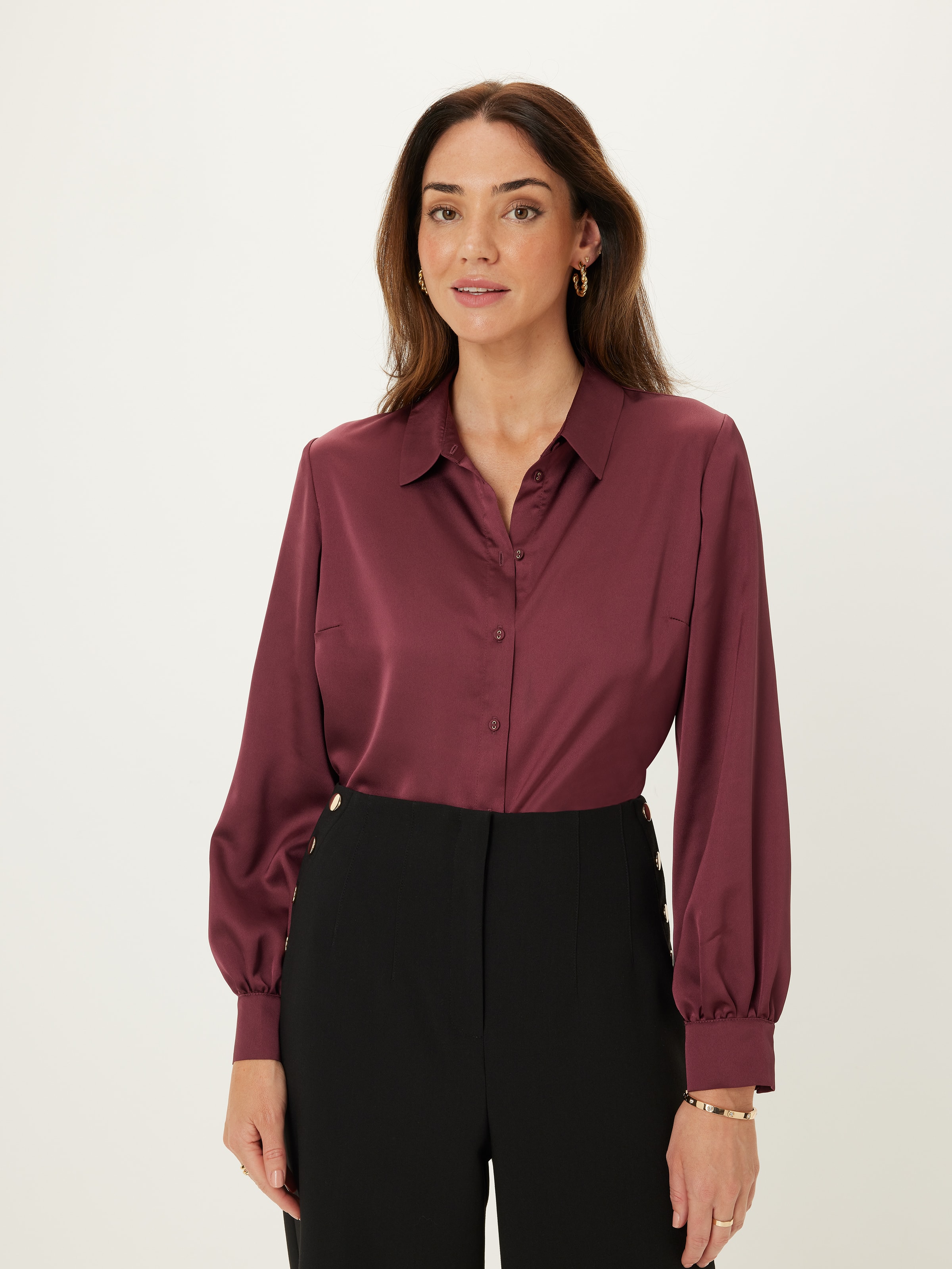 Sophie Satin Shirt - Portmans Online