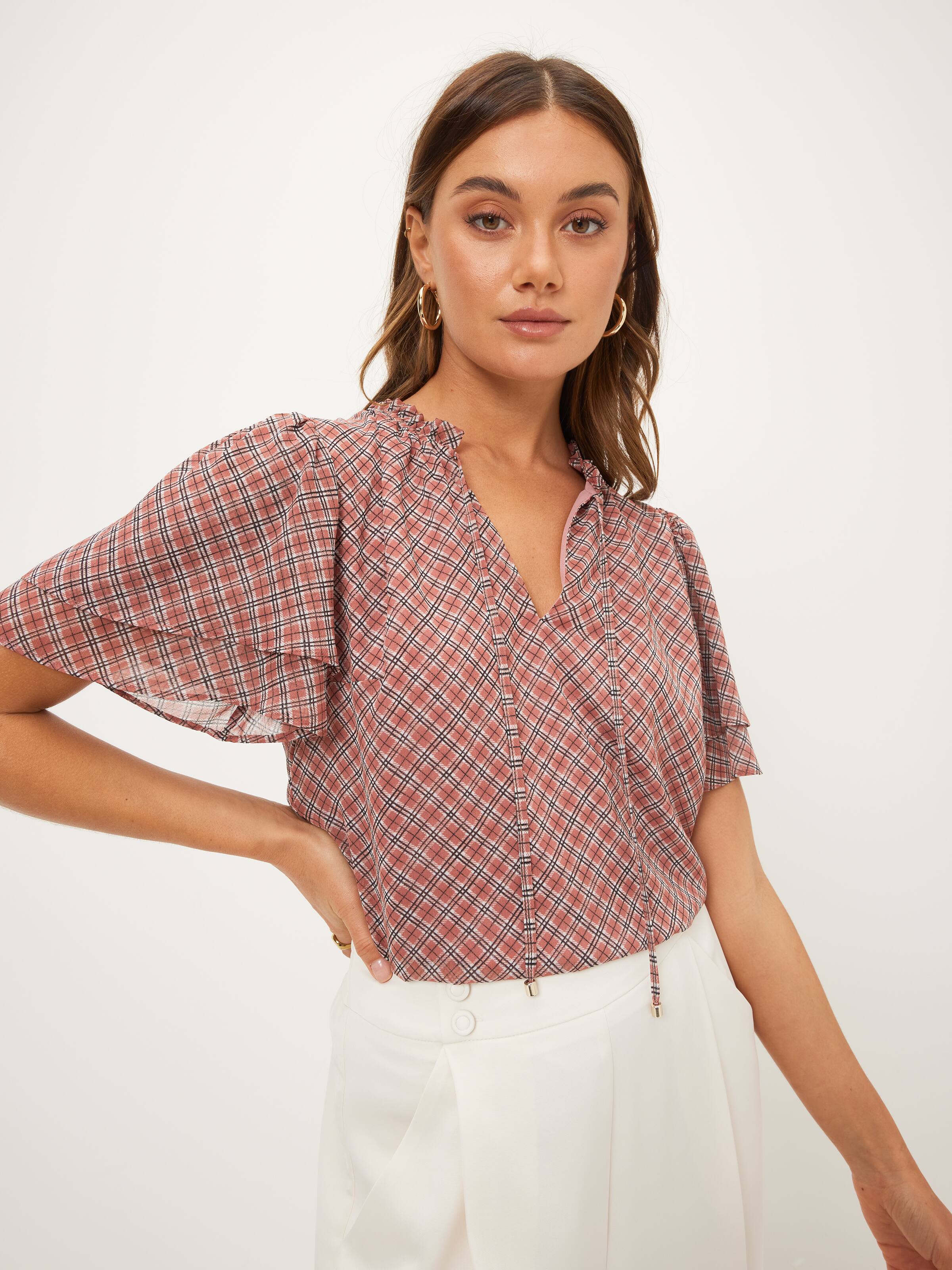 Stella Flutter Sleeve Shell Top - Portmans Online