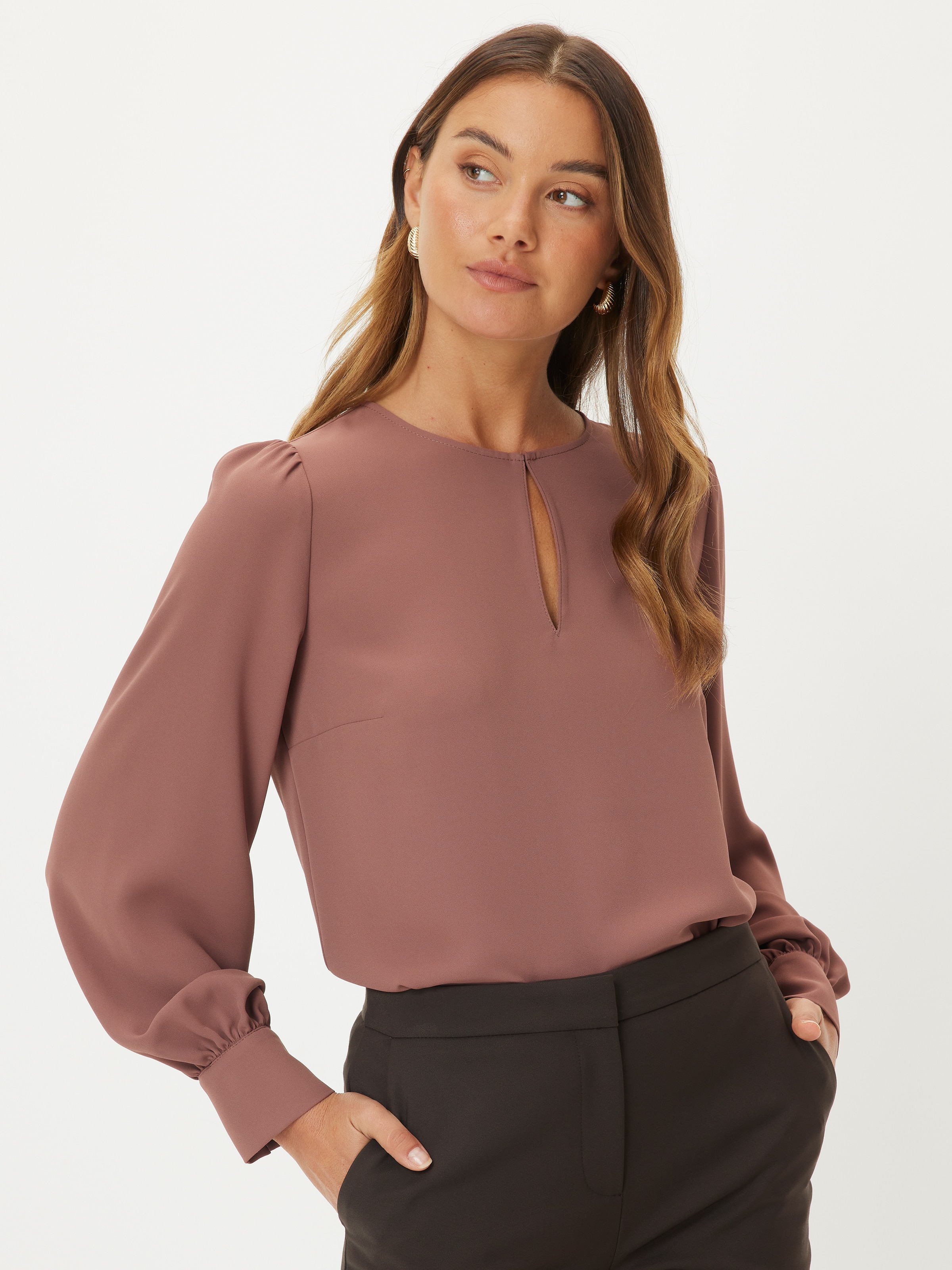 Seattle Long Sleeve Shell Top - Portmans Online