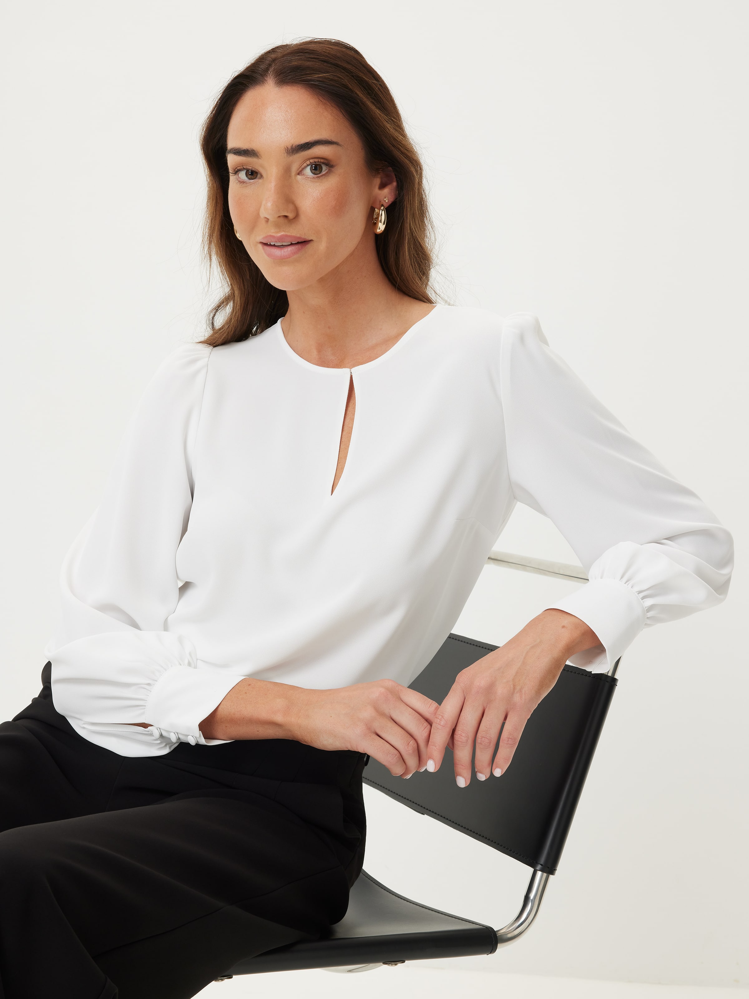 Seattle Long Sleeve Shell Top - Portmans Online