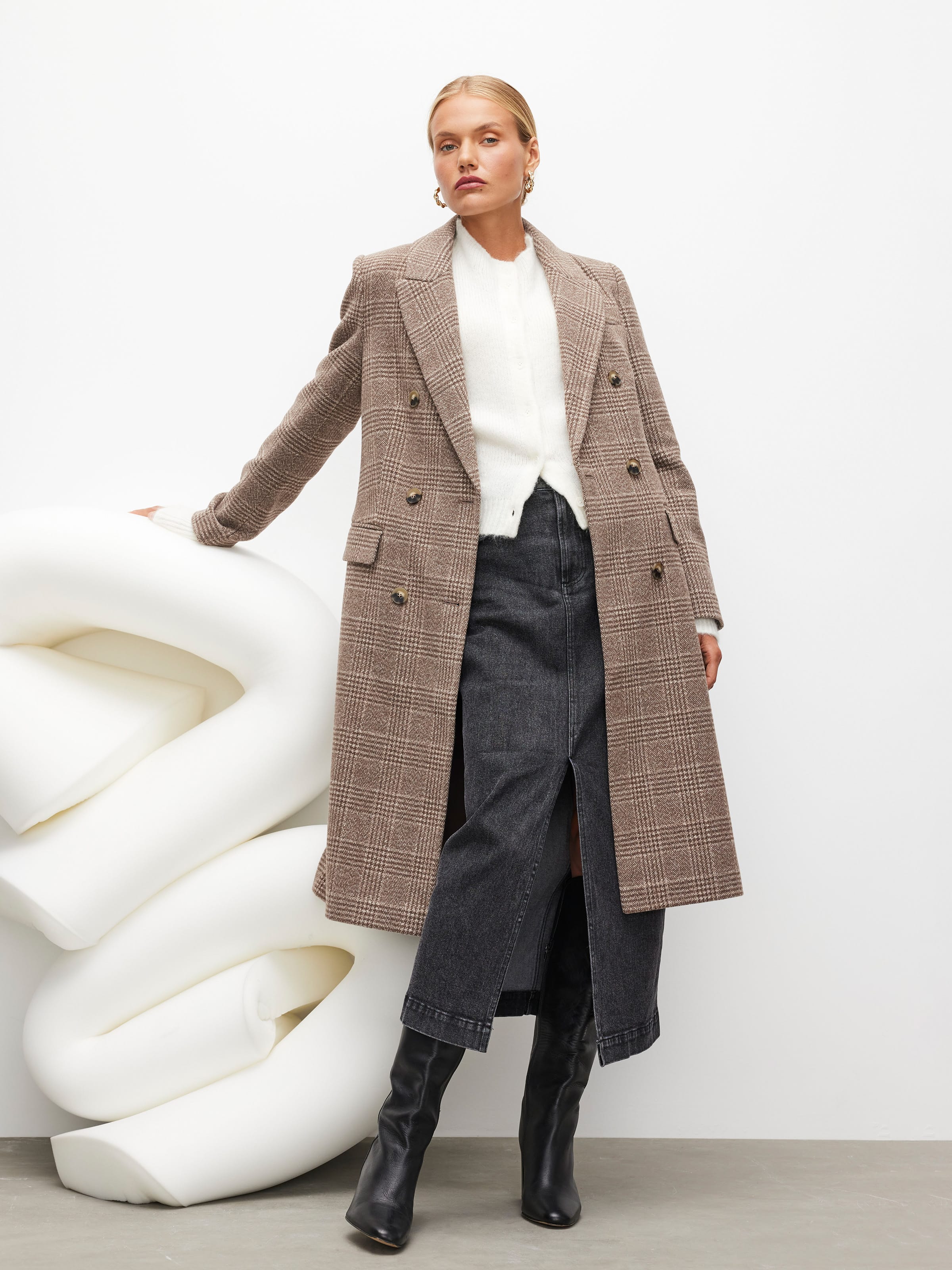 Darcy Double Breasted Coat - Portmans Online
