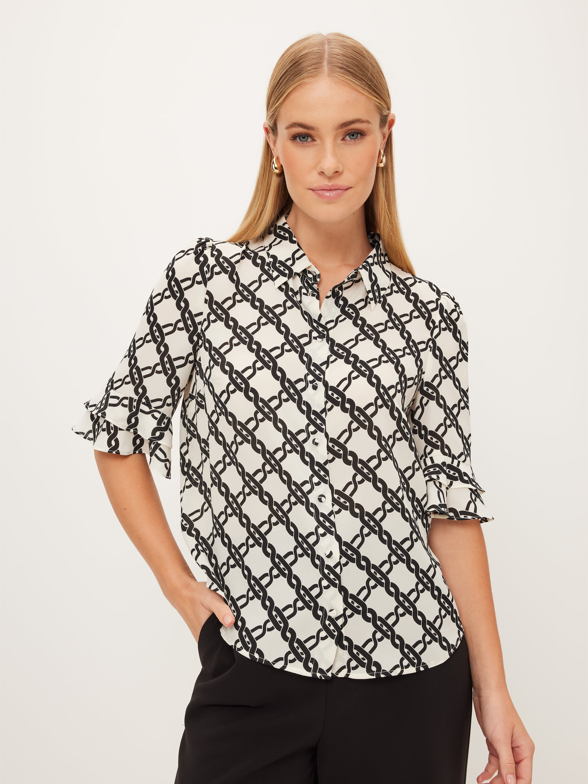 Kayla Button Up Shirt - Portmans Online