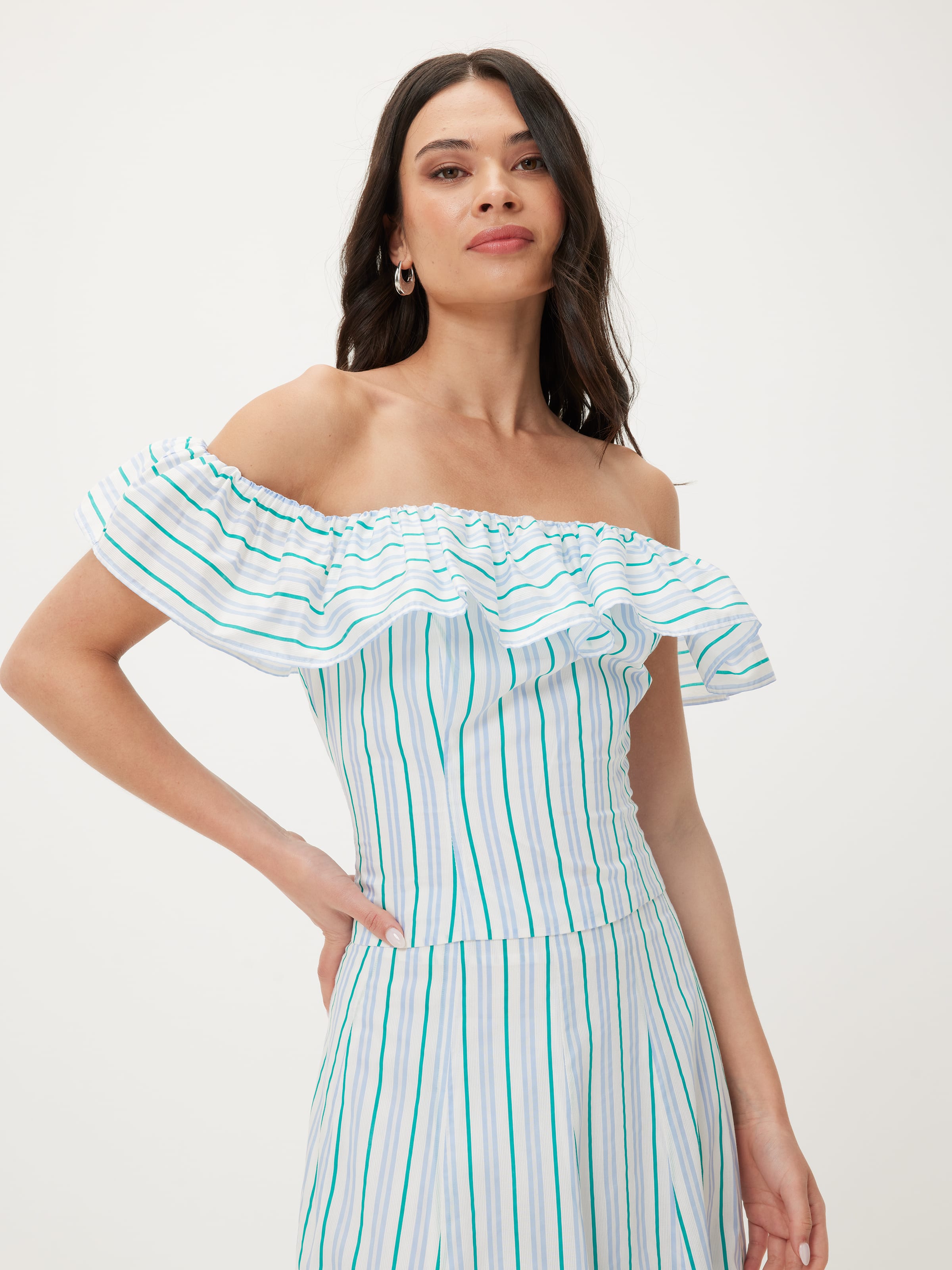 Seeing Stripes Off Shoulder Top - Portmans Online
