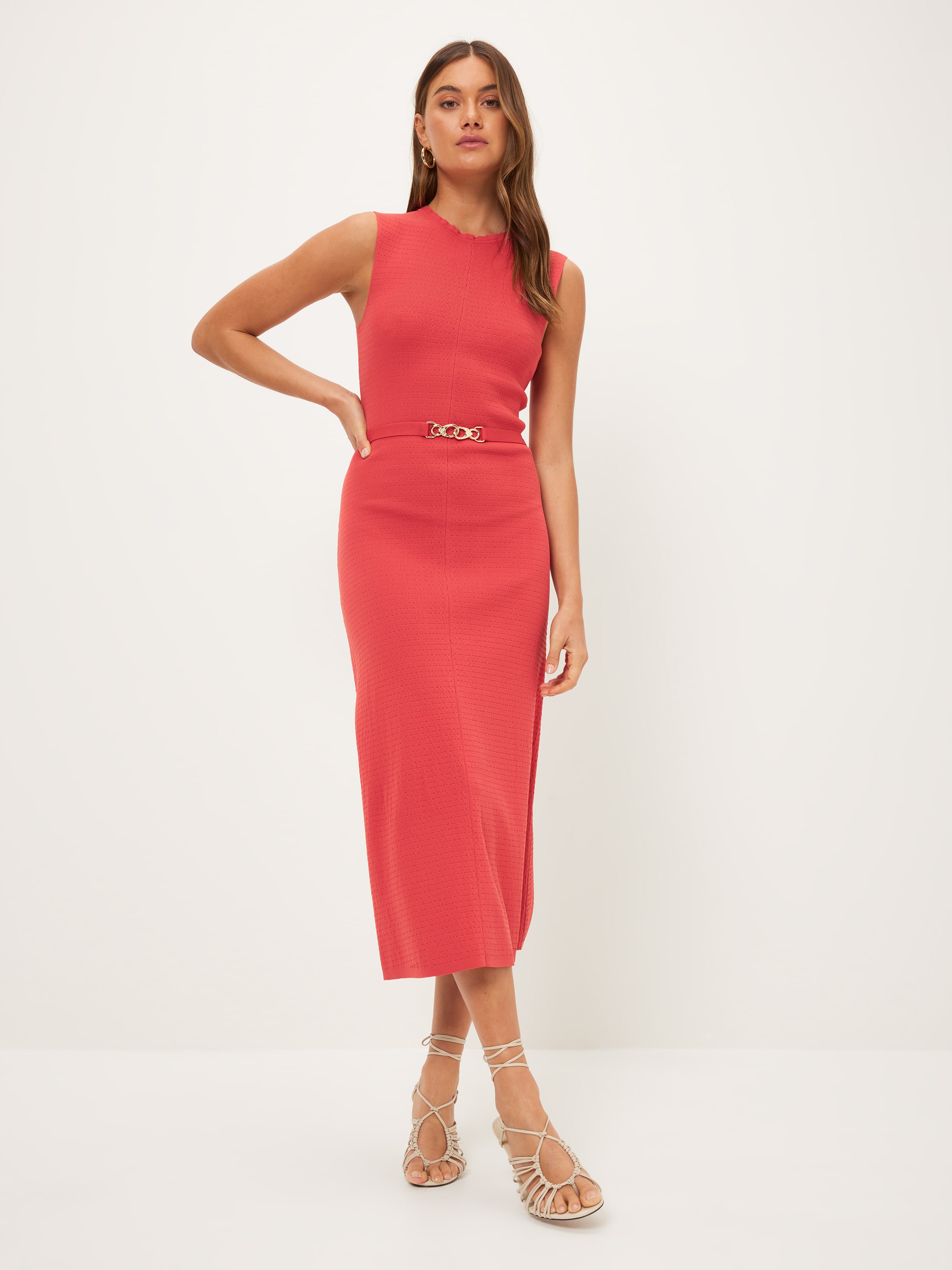 Coco Textured Column Dress - Portmans Online