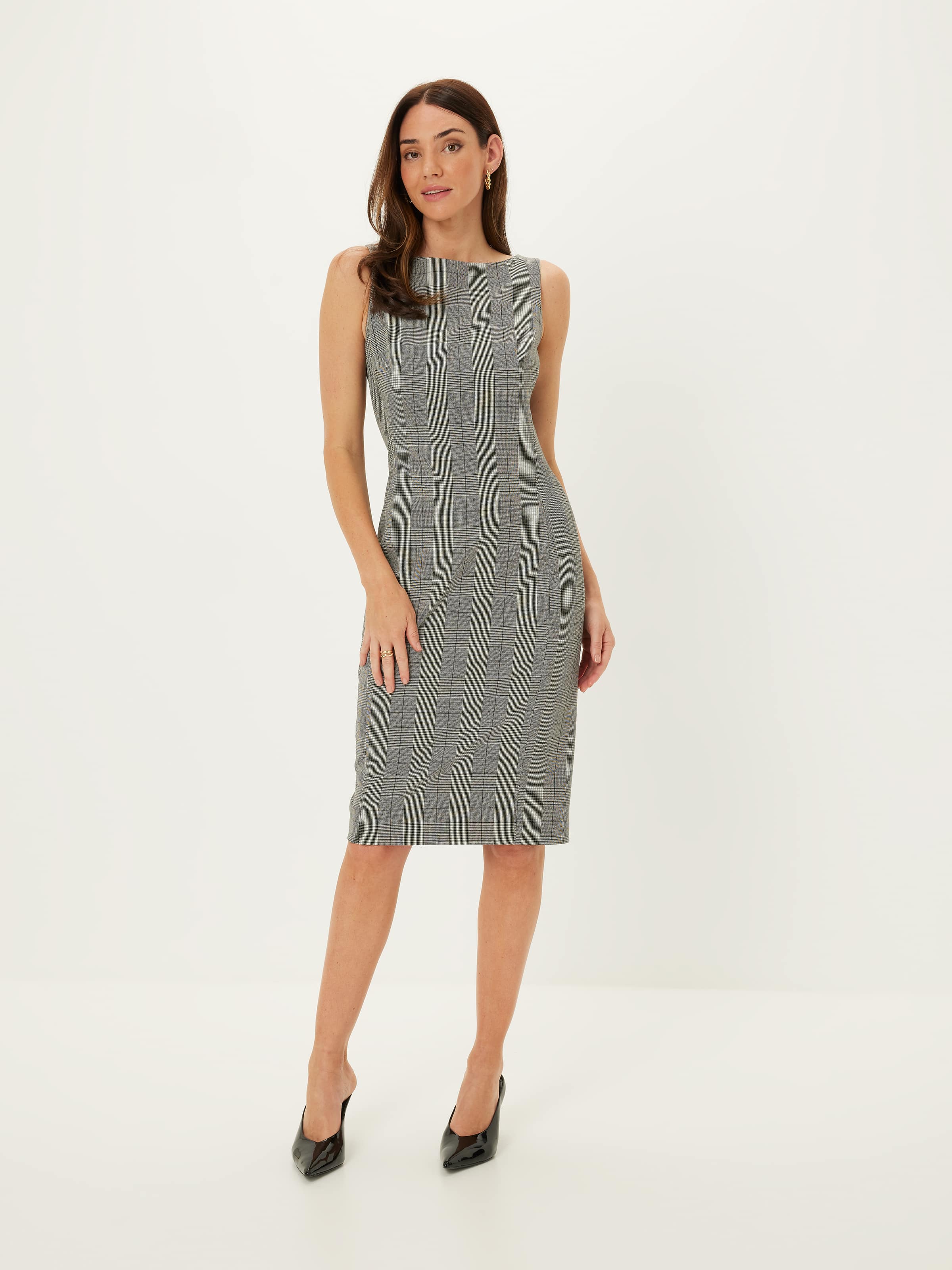 Rosie Boat Neck Pencil Dress - Portmans Online