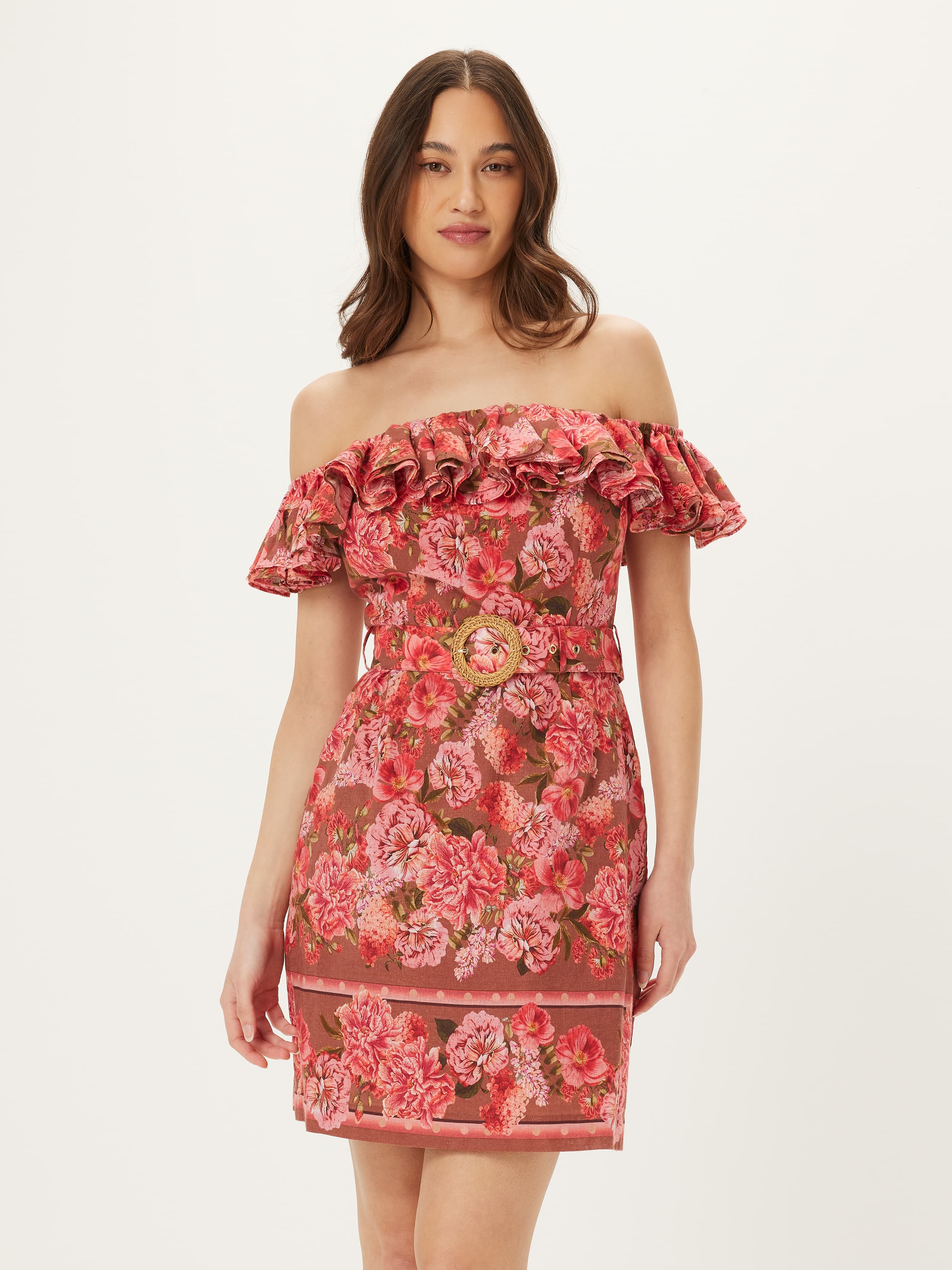 Kayla Off Shoulder Short Dress - Portmans Online